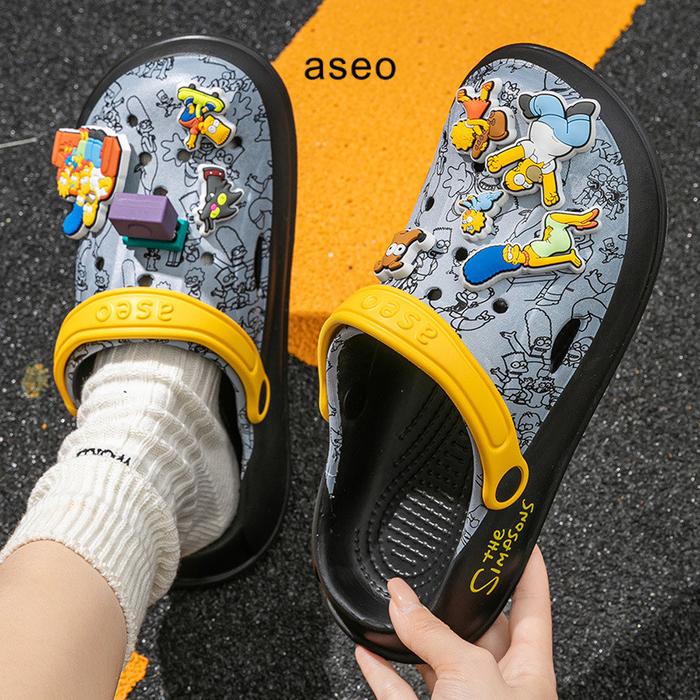 Promo Aseo Sandals Kekinian Pria Wanita Korean Style Sandal Karet ...
