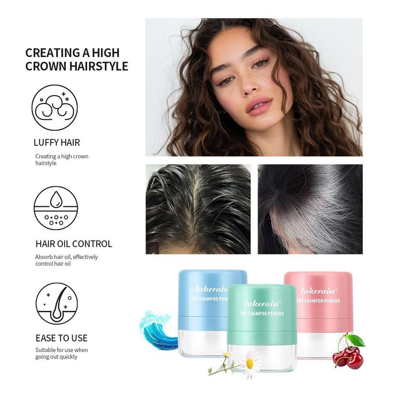 Portable Fluffy Hair Dry Shampoo Powder Long-lasting Oil Control ...
