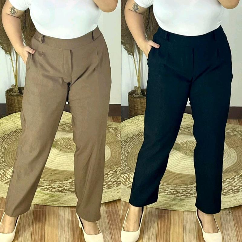 CORPORATE PLUS SIZE EXTRA PLUS SIZE PULL UP PANTS with BELT HOLE ...