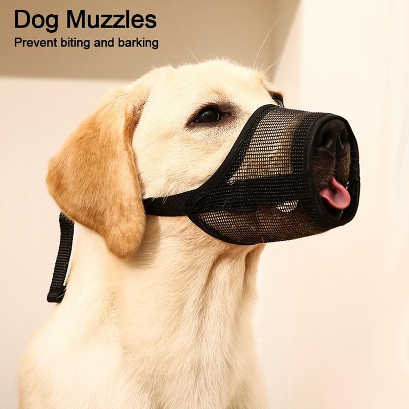 onmini Soft Anti-biting Dog Muzzle Mesh Breathable Pet Muzzl - TikTok ...