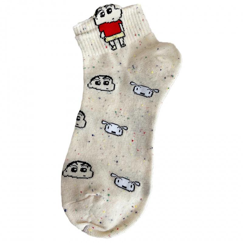 New Cartoon Socks Women Thin Sweet Student Crew Socks Cotton - TikTok ...