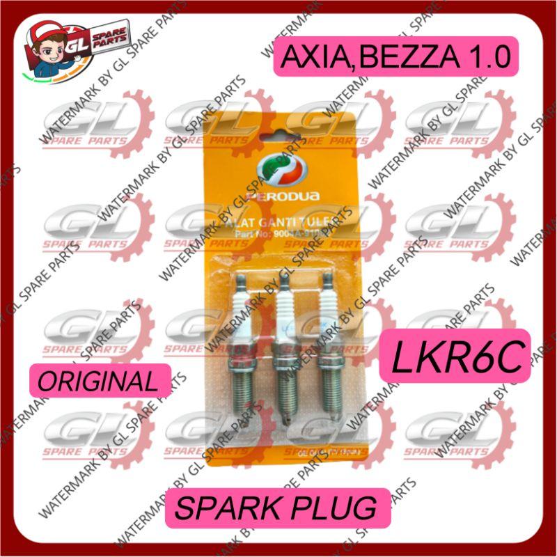 SPARK PLUG ORIGINAL PERODUA AXIA BEZZA 1.0 (3PCS) LKR6C 9004A-91062 ...