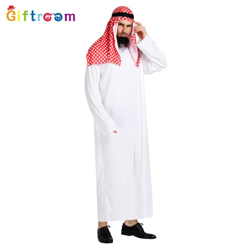 Kostum Cosplay Putera Arab, Gaya Timur Tengah, Sesuai untuk Halloween ...