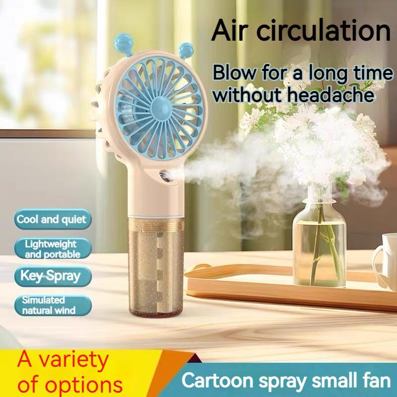 Handheld Fan Mini Mist Air Cooler Portable USB Rechargeable Cooling ...