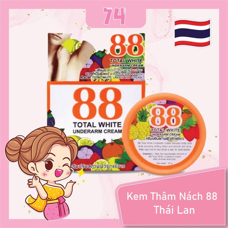 Combo 2 Kem Thâm Nách 88 Total White Underarm Cream Thái Lan - TikTok ...