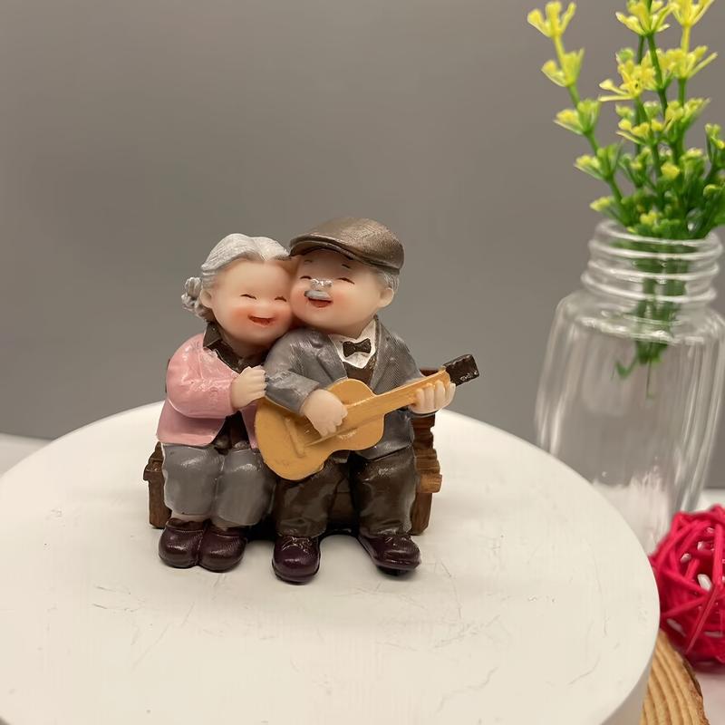 Patung Resin, Pasangan Warga Emas Menawan, Sesuai untuk Hiasan - TikTok ...