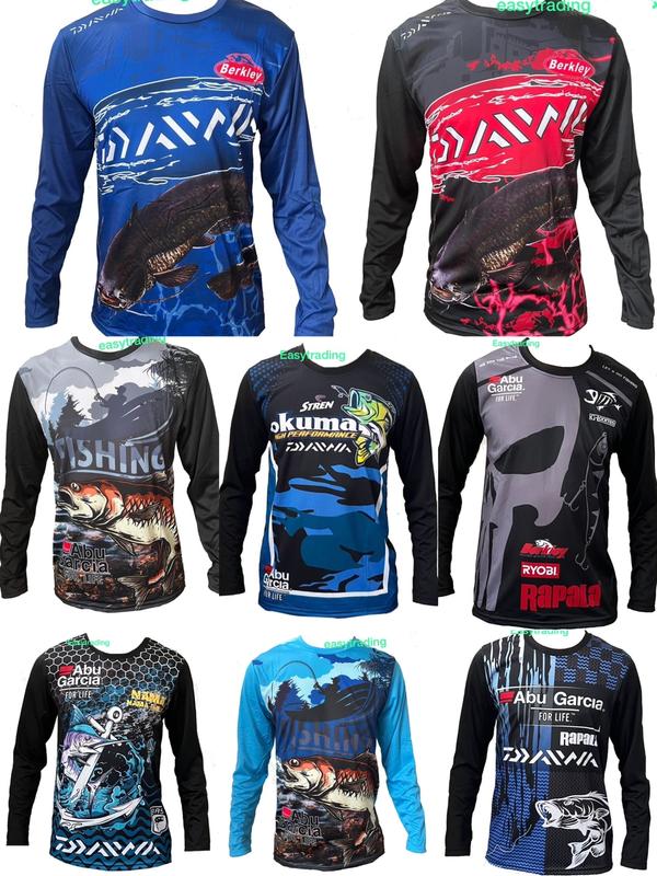 Baju pancing memancing Lengan Panjang Fishing Clothing Jerse - TikTok ...