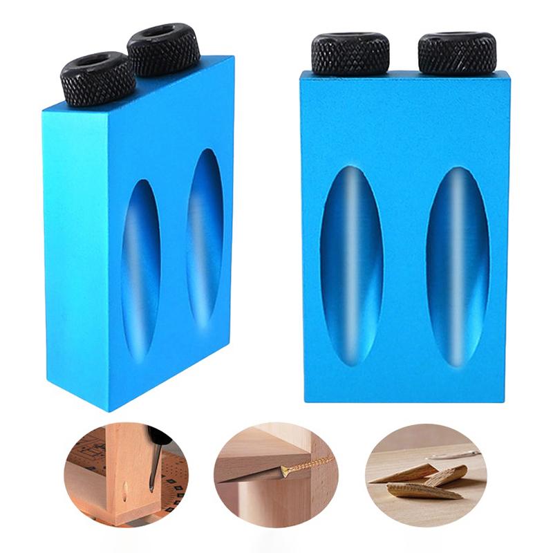 Kit Jig Pencari Lubang Poket Serong, untuk Kerja Kayu, Set Panduan ...