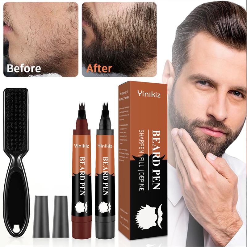 Beard Pen Dense Hair Kit Men's Care Beard Grooming Styling Beard ...
