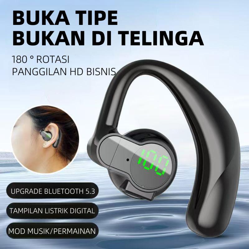 Dapat dipakai di telinga tunggal kiri dan kanan, suara keras, baterai ...