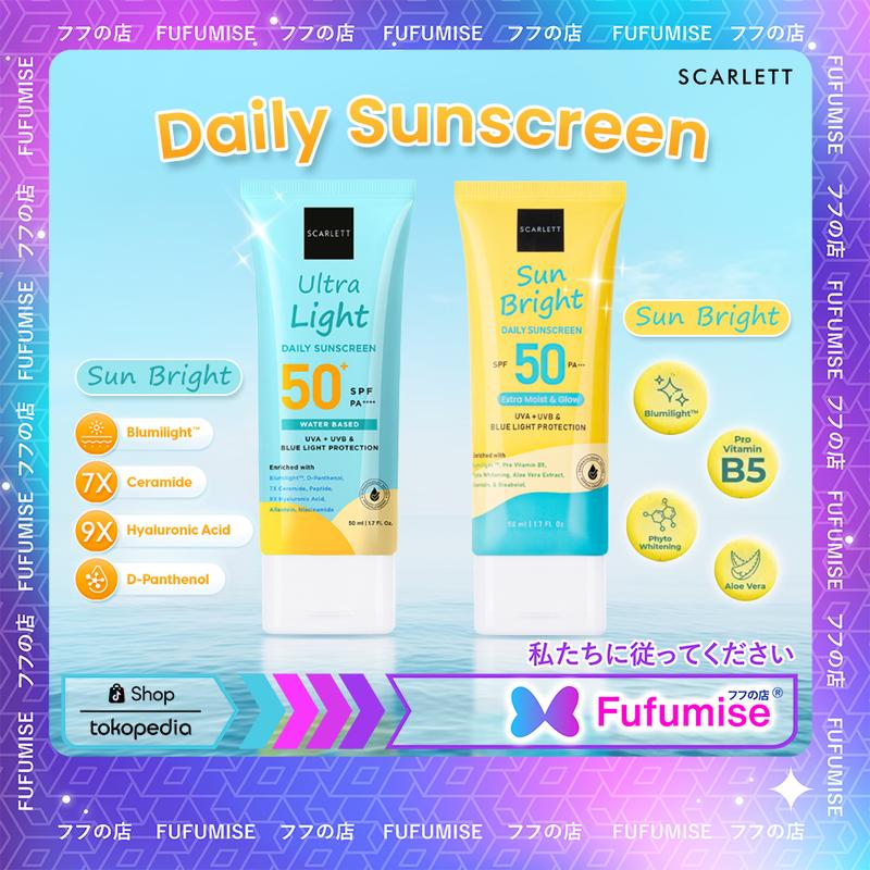 SCARLETT Sunscreen Series | Sun Bright | Ultra Light | Spf 50pa ...