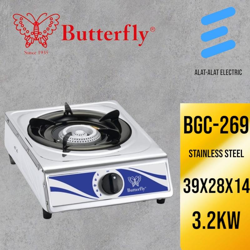 Butterfly Single Gas Stove - BGC-269 - TikTok Shop Malaysia