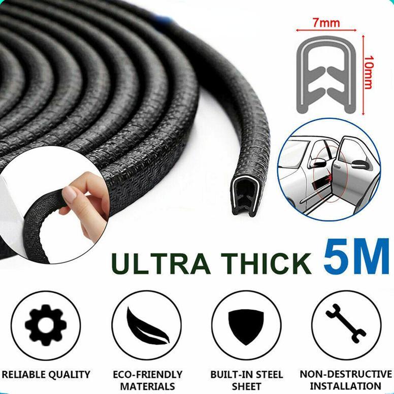 5M Universal Car Door Edge Scratch Protector Strip Sealing Guard ...