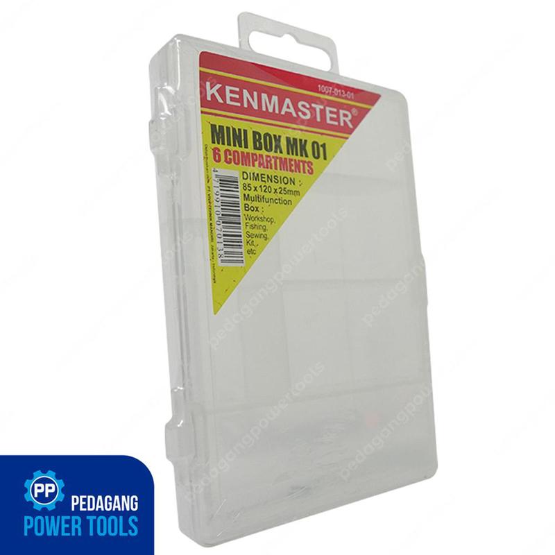 KENMASTER MK 01 - MINI TOOL BOX PLASTIK 6 SLOT KOTAK KOMPONEN TOOLBOX ...