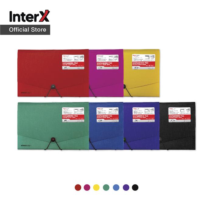 Promo InterX Folder Expanding File Organizer Elastic Glossy / Map ...
