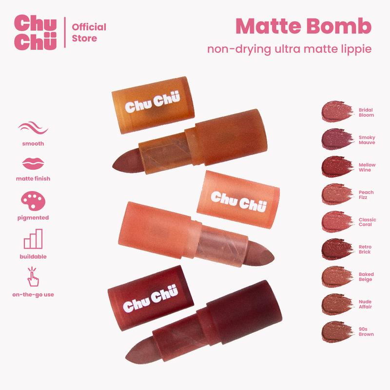 ChuChu Beauty Matte Bomb Lipstick - TikTok Shop Philippines
