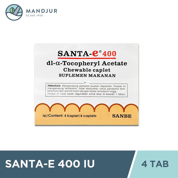 Promo Santa-E 400 IU Strip 4 Kaplet - Suplemen Vitamin E dan Kesehatan ...