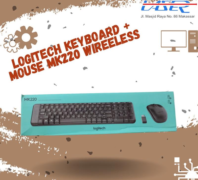 LOGITECH KEYBOARD + MOUSE MK220 WIREELESS KEYBOARD MOUSE - Shop | Tokopedia
