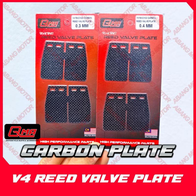 Racing Carbon Reed Valve Plate V4 VFORCE-4 0.3mm 0.4mm Plat Injap ...