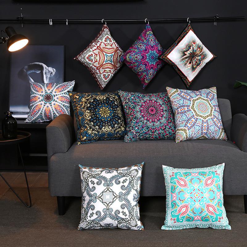 45CM Vintage Ethnic Pillowcase /Bolster Cases for Car Seat Cushion ...
