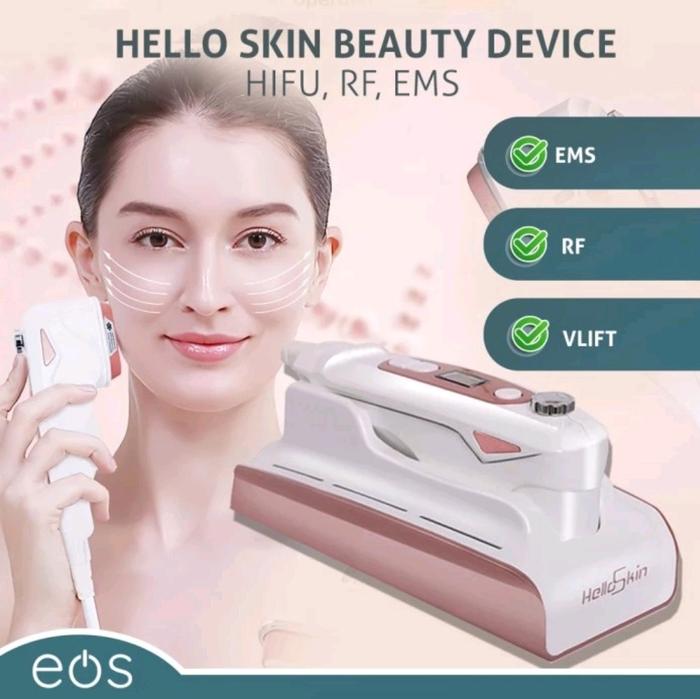 Jual ORIGINAL Hello skin alat kecantikan mini hifu RF VLIFT free 1 GEL ...