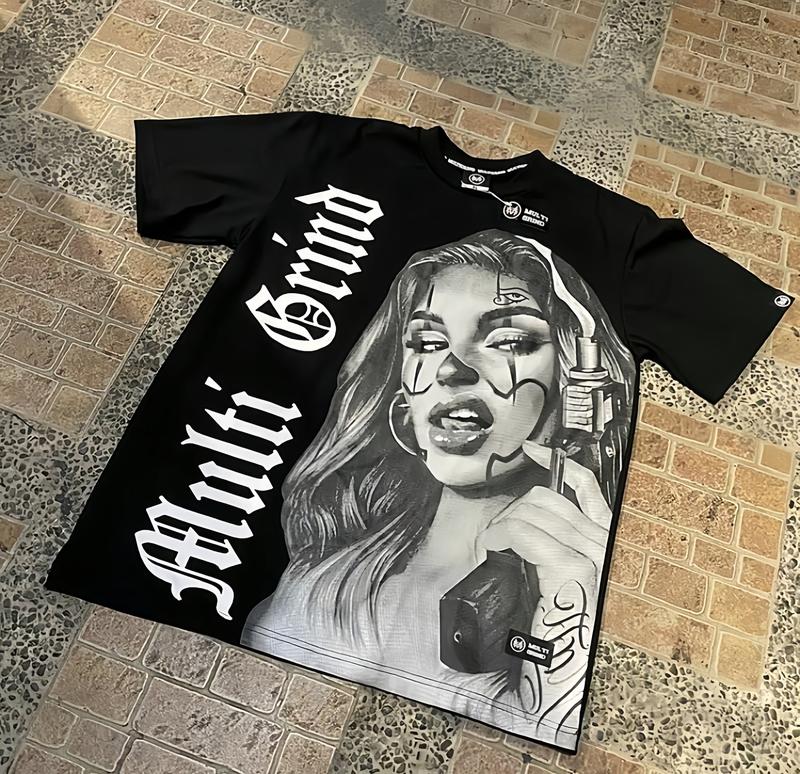 American fashion Multi Grind couple portrait rendering printed - TikTok ...