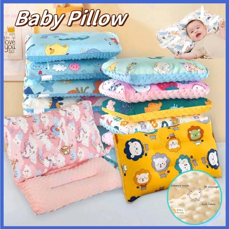 100% Baby Pillow | Soft Cotton | Cartoon Pattern | Prevent Flat ...