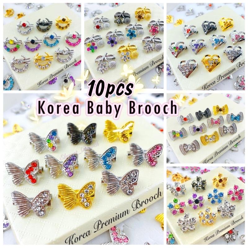 Brooch Hijab 10pcs Korea Premium Baby Brooch Kerongsang Tudung - TikTok ...