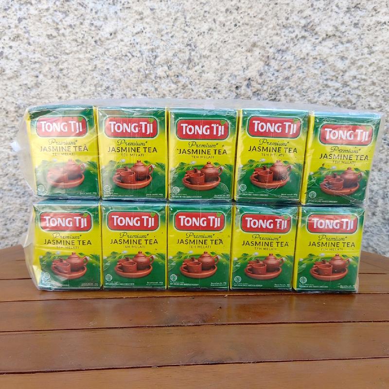 TONGTJI PREMIUM JASMINE TEA (bungkus HIJAU) 1 SLOP ISI 10 @40gram ...