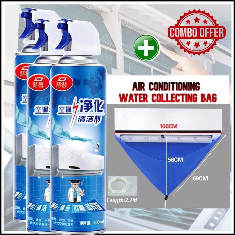 3PCS (Air-Cond Cleaner) 500ML Air Conditioner Cleaner Spray For ...