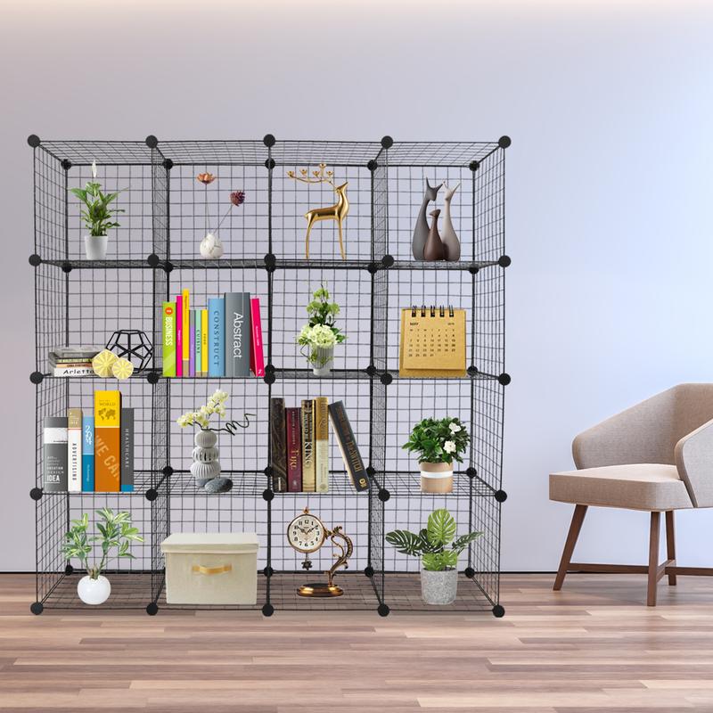 16-Cube Organizer Cube Storage Storage Shelves Wire Cube Storage ...