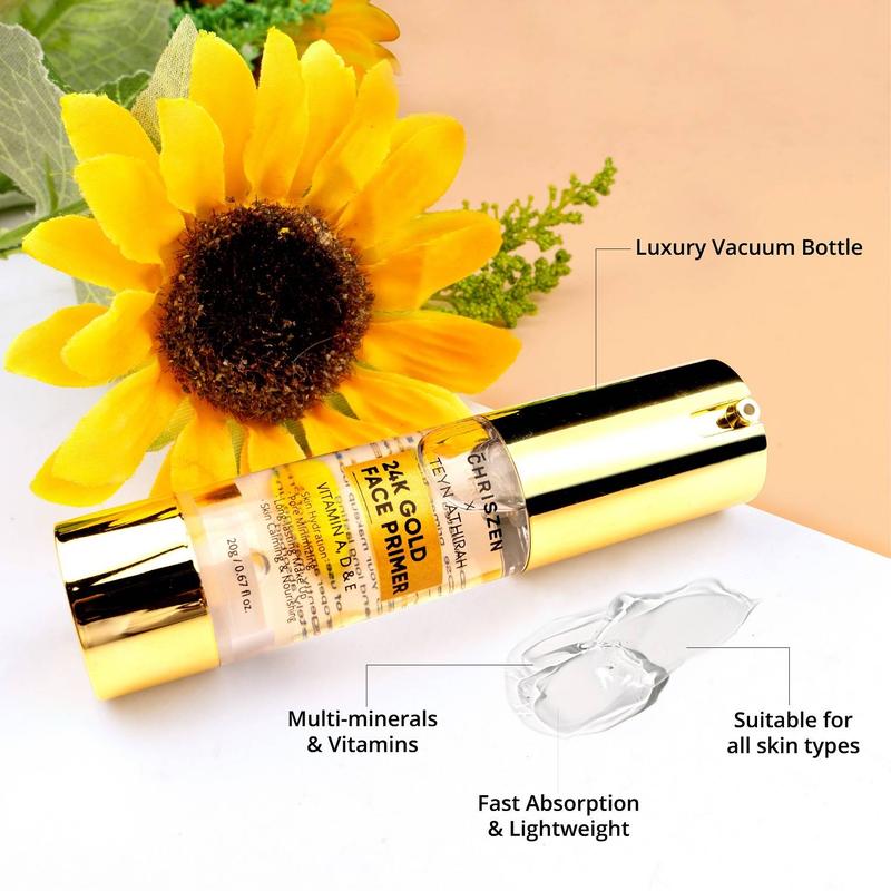 Chriszen 24K Gold Face Primer ( 20g ) Makeup Pore - TikTok Shop Malaysia