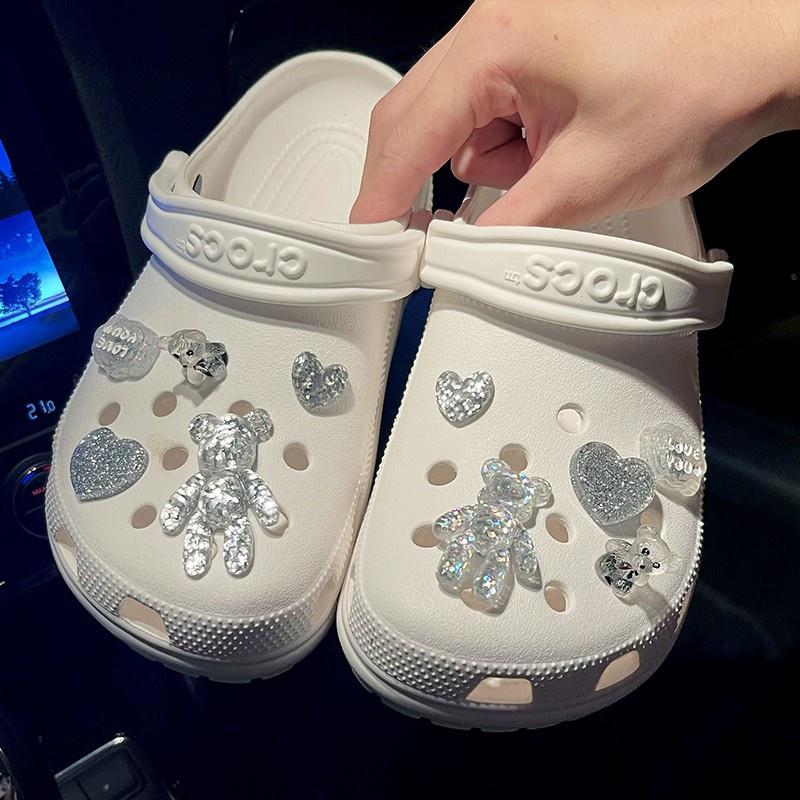shiny bear mga dekorasyon ng crocs jibbitz for crocs charm shoes ...