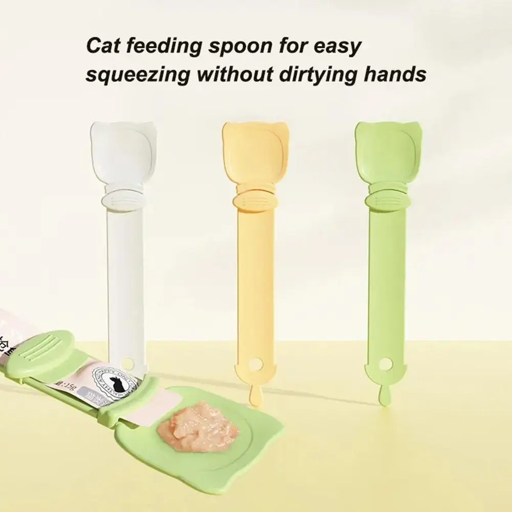 Pet Feeding Spoon for Cats Liquid Squeeze Spoon for Easy Snack Feeding ...