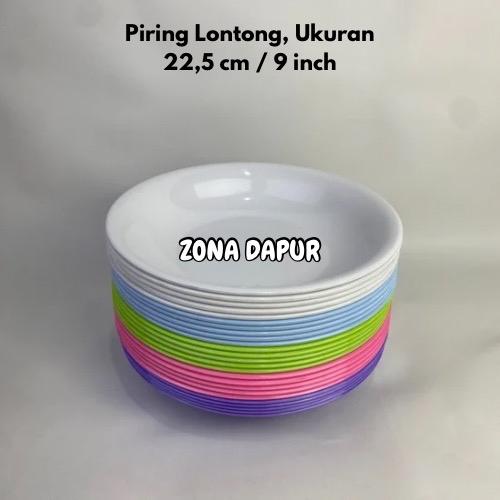 Promo (6 pcs) Piring Lontong Melamine 9 inch SINGASINGI - Piring Saji ...