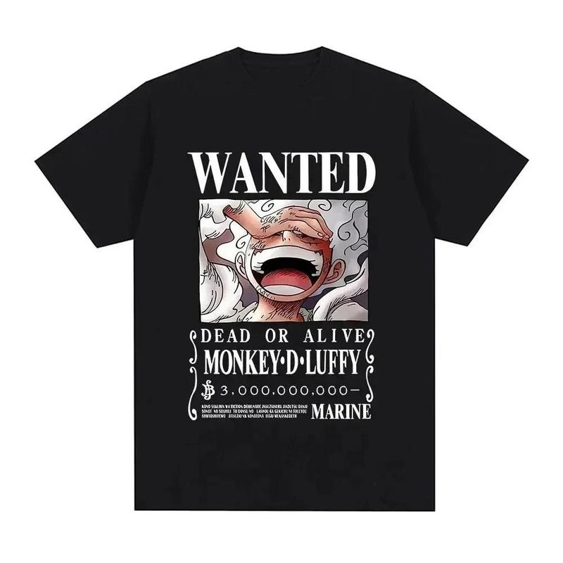 Kemeja-T Lelaki, Reka Bentuk Gear 5 Luffy, Anime Jepun, Kartun - TikTok ...