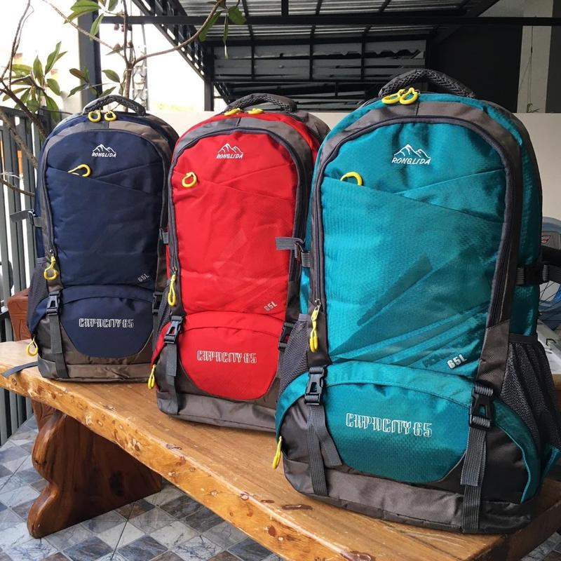 กระเป๋าเป้เดินทาง Ronglida 65-70ลิตร กันฝุ่น เวลโคร - TikTok Shop Thailand