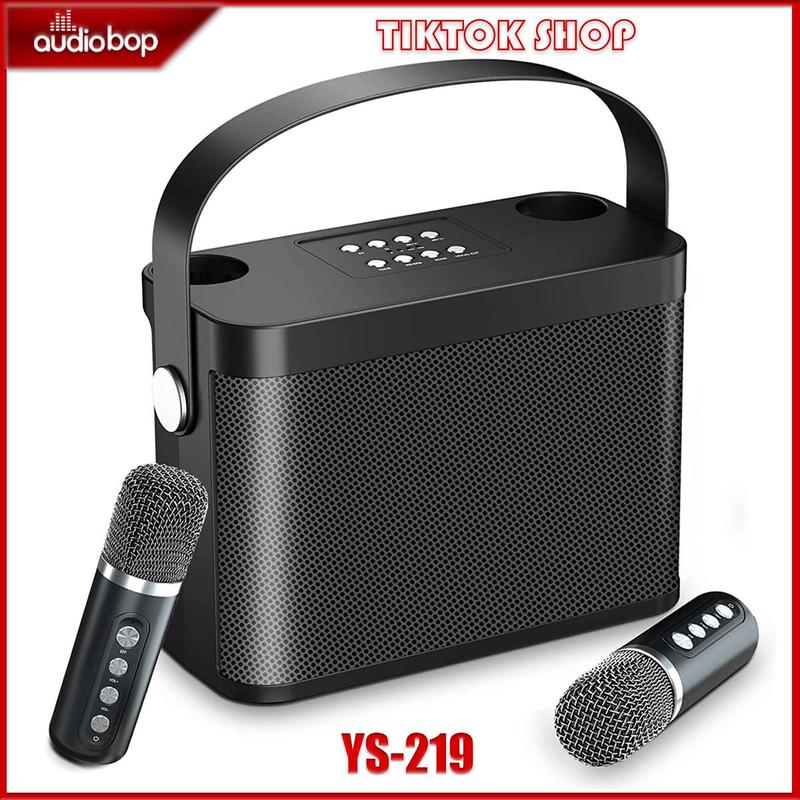 AUDIOBOP 100W Portable Karaoke Dual Wireless Microphone Bluetooth ...
