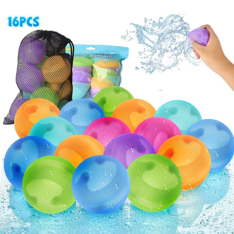 Reusable Water Balloons, 1 Set Random Color Self Sealing Quick - TikTok ...
