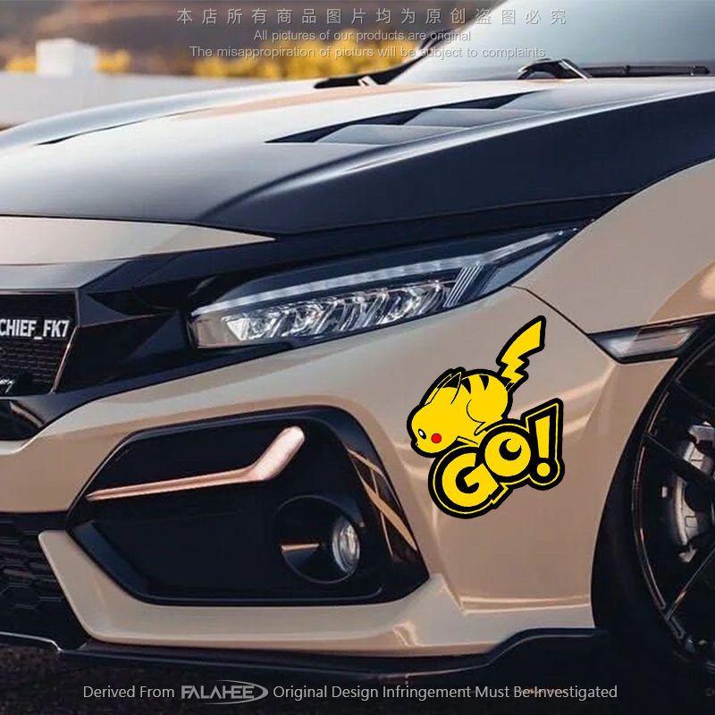 Pelekat Permainan Kreatif Pikachu Kartun Pokemon Motosikal Elektrik ...