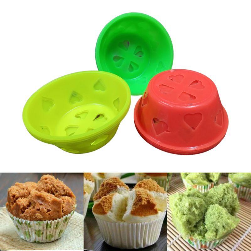 12pcs Plastic Short Big Steamer Bolu Molds / Acuan Bolu Kuku - TikTok ...