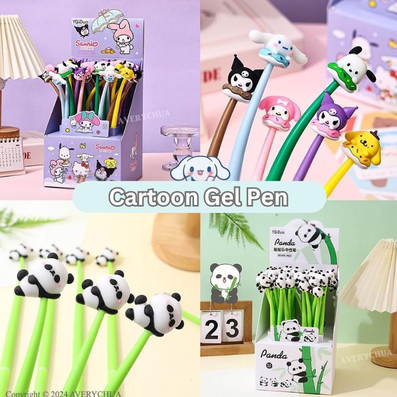 Pen Dakwat Gel 0.5mm 1PC Cartoon Gel Ink Pen Cute Panda Pen Stationery ...