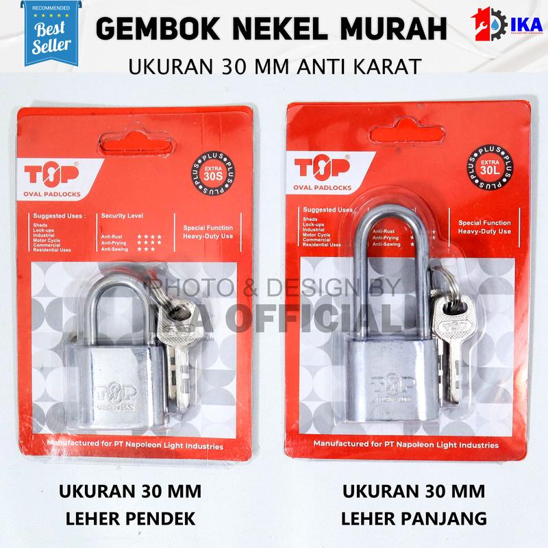 Gembok Nekel Murah 30mm / Gembok Pagar 30mm Panjang Pendek Kunci - Shop ...