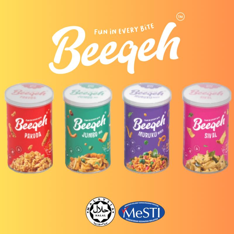 4 in 1 set - Muruku Kacang Putih (Pakoda/Jumbo Mix/Sival/Muruku ...