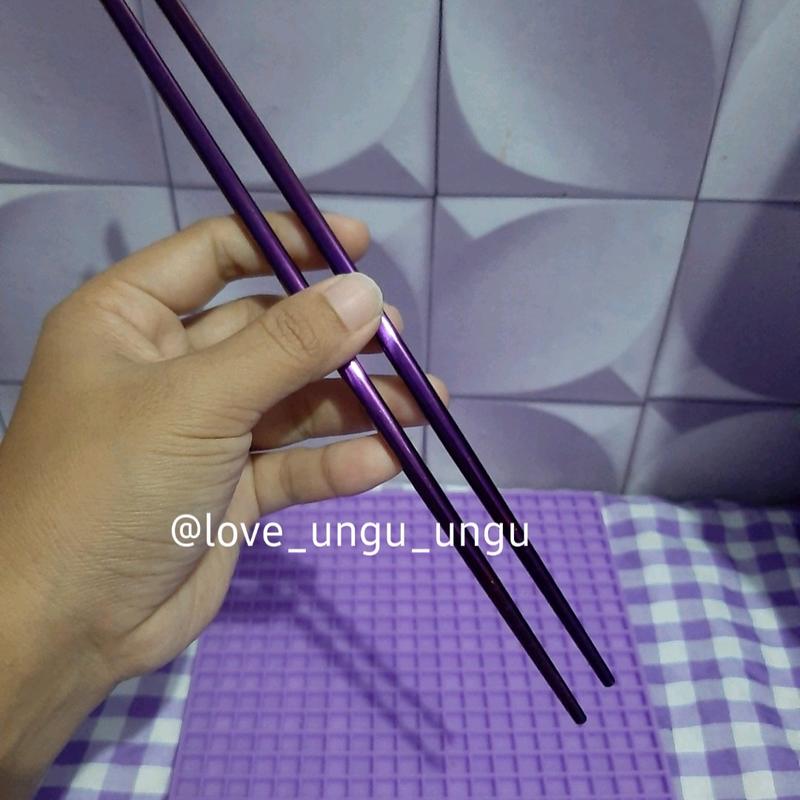 Ungu - Sumpit Korea Ungu Bulat - Shop | Tokopedia