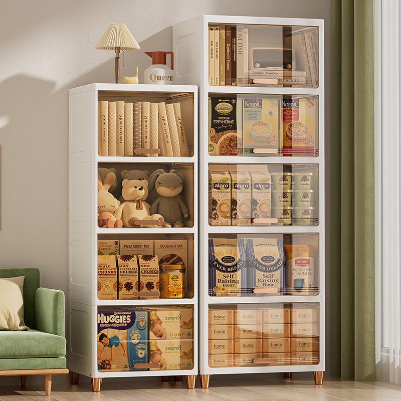 Living Room Gap Storage Cabinet Flip Cover Snack Storage Cabinet ...