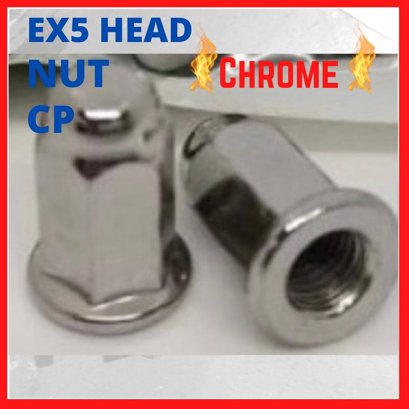 [CHROME NUT] EX5 / DREAM / W100 - HEAD BLOCK NUT / NUT HEAD FURIOUS ...