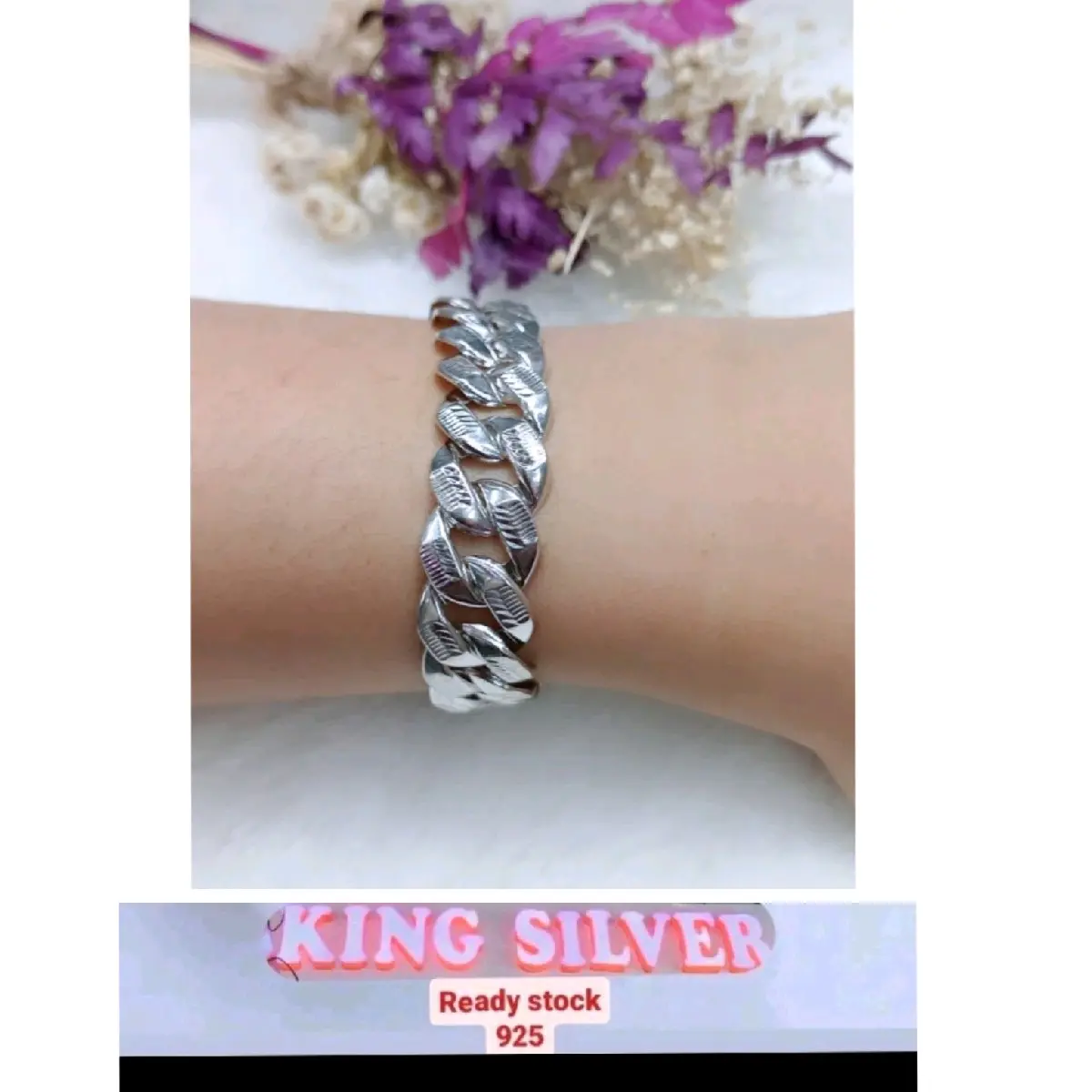 New gelang tangan perak crom 925 sisik naga - Shop | Tokopedia