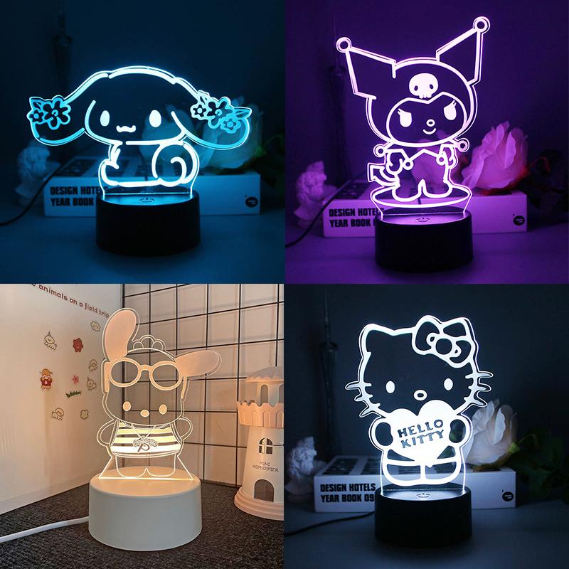 Lampu Meja LED, Reka Bentuk Kartun Sanrio (Kuromi, Pochacco, - TikTok ...