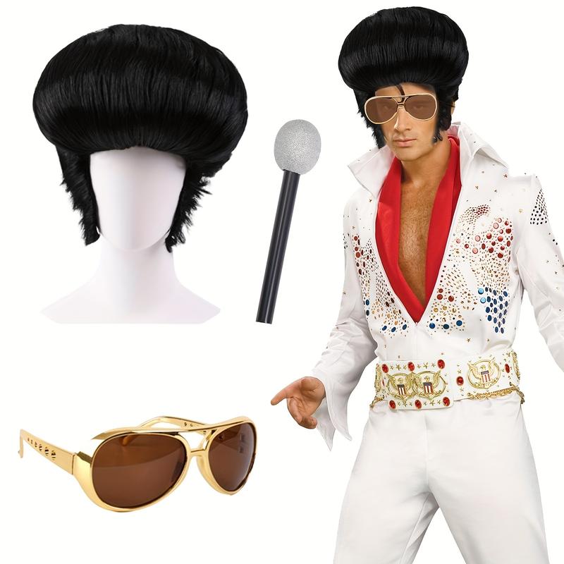 3 Pcs Elvis Rocker Costume Accessory Set - 50s Style Rock n Roll ...